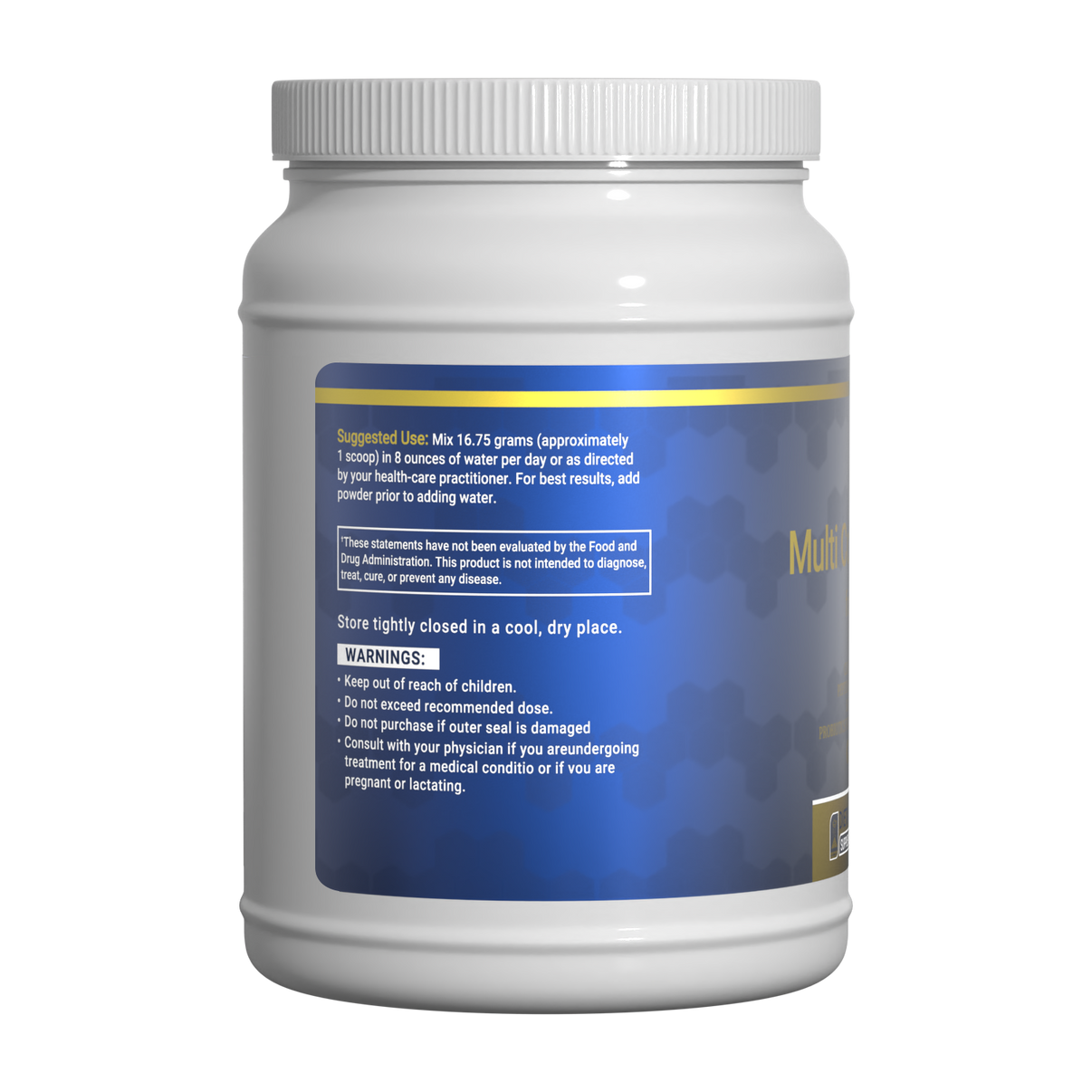 Cell Queue Multi Collagen Peptides Powder for Whole Body | Skin, Hair, Joints & Bones