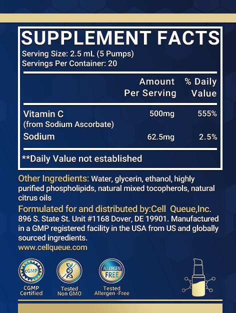 SUPER C+ Liposomal Vitamin C,Liquid Vitamin c supplement – CELL QUEUE