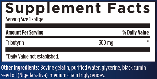 Tri-Butyrin Gut Health Supplement,IBS & Leaky Gut, for Gas and Bloating ...